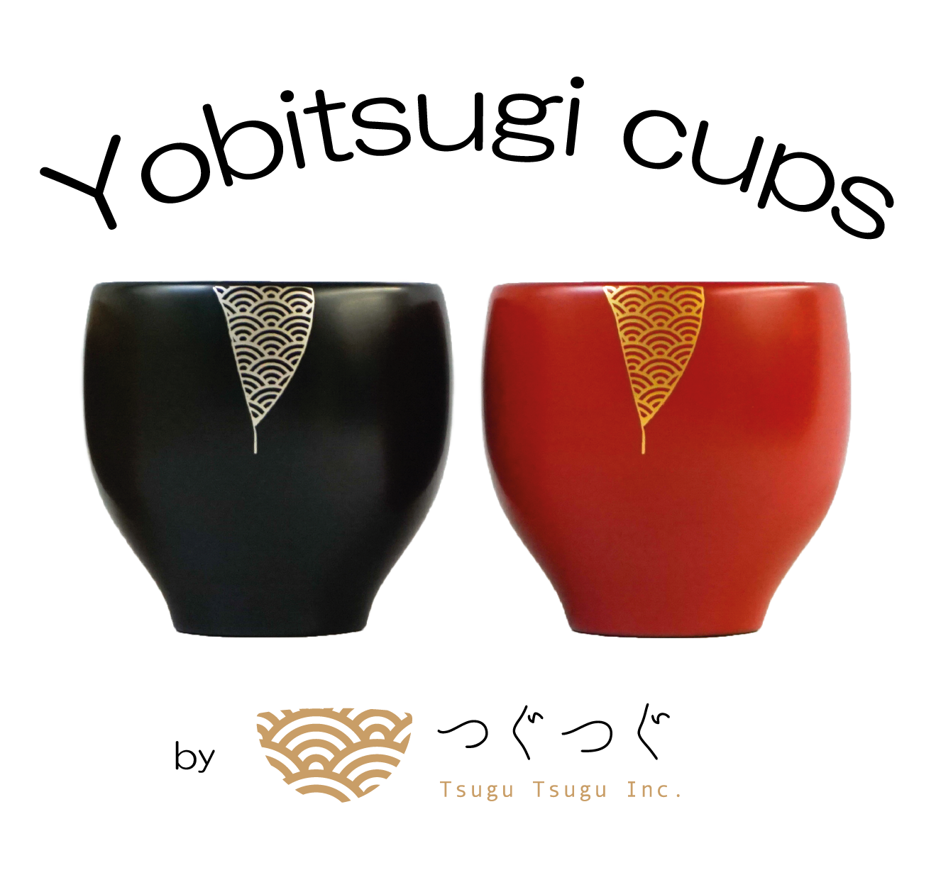 Yobitsugi Cup Duo Set - Lacquered Cups Handcrafted in Japan ...